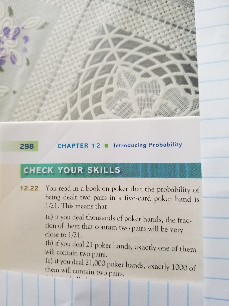 Solved CHAPTER 12 Introducing Probability 298 CHECK YOUR | Chegg.com