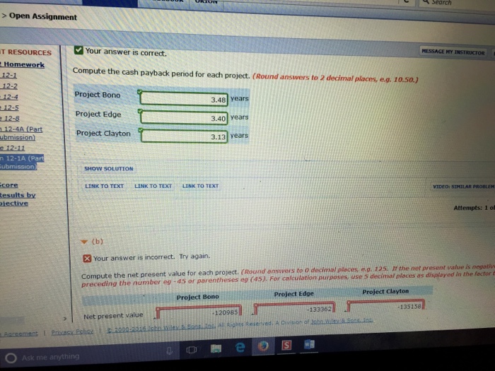 Solved MESSAGE MY INSTRUCTOR ENT RESOURCES Problem 12-1A | Chegg.com
