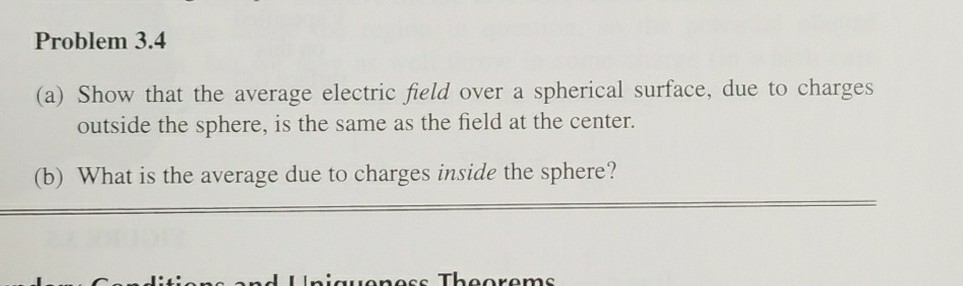 Solved Problem 3.4 (a) Show that the average electric field | Chegg.com