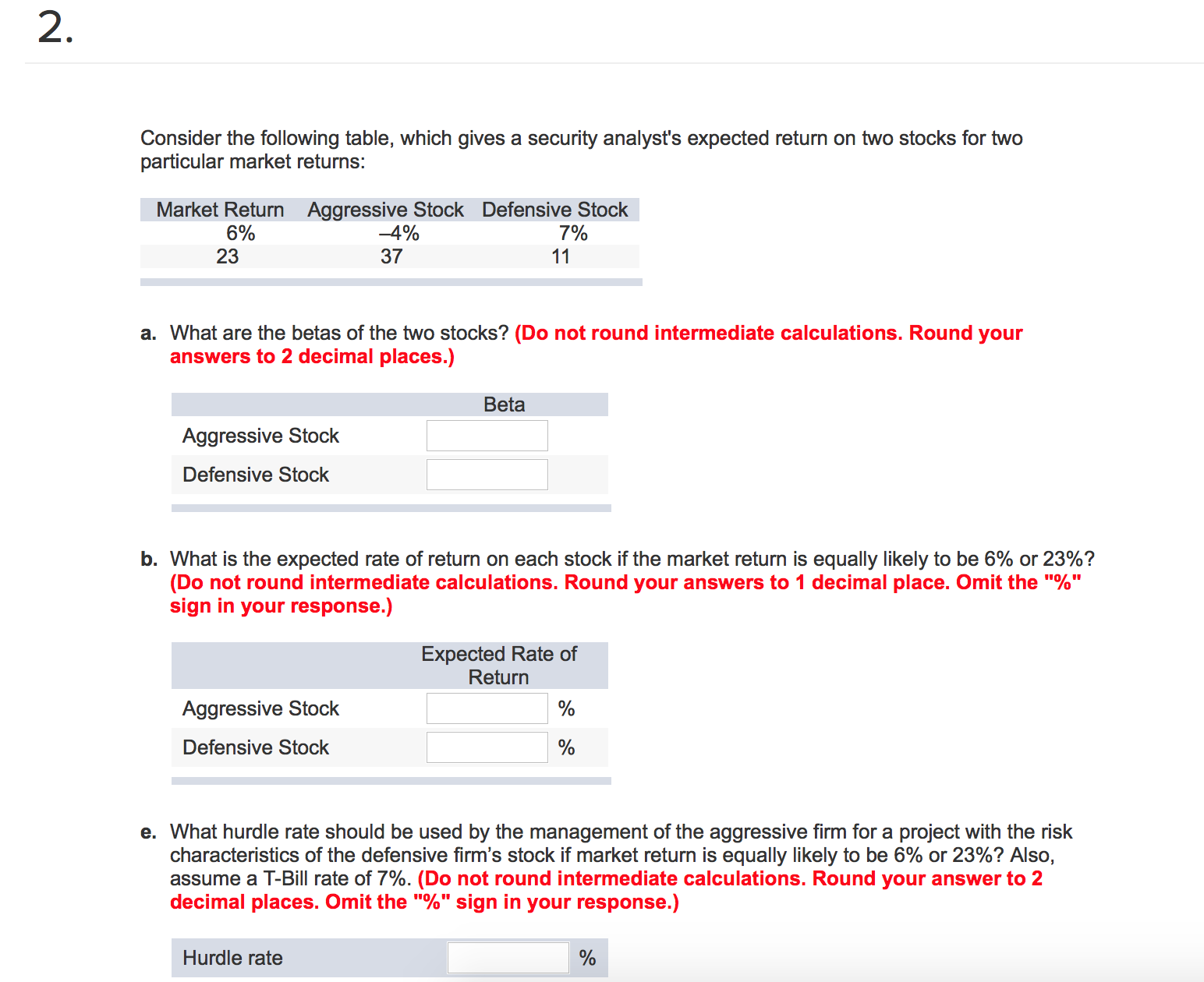 2. Consider the following table, which gives a | Chegg.com