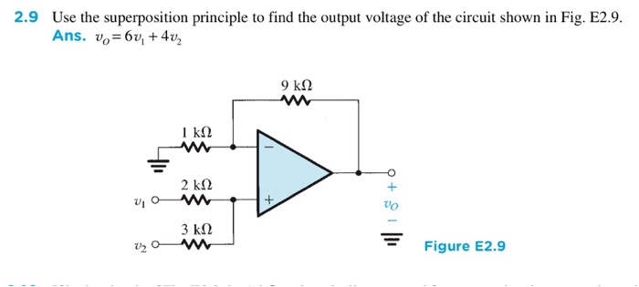 Solved 2.9 Use the superposition principle to find the | Chegg.com