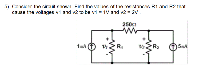 Solved Consider the circuit shown. Find the values of the | Chegg.com