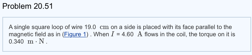 Solved Problem 20.51 A single square loop of wire 19.0 cm on | Chegg.com