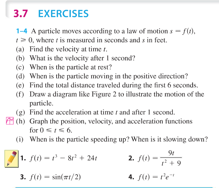 Solved A particle moves according to a law of motion s = | Chegg.com