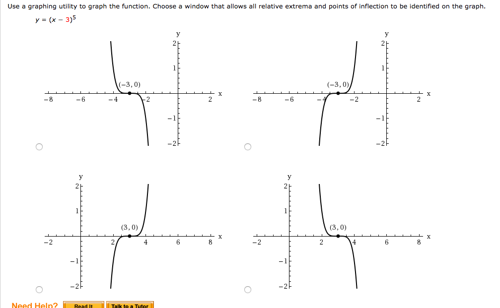 Solved Use a graphing utility to graph the function. Choose | Chegg.com