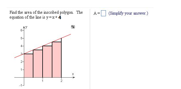 Solved Find the area of the inscribed polygon. The(Simplify | Chegg.com