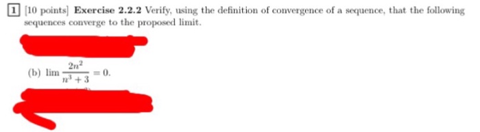 Solved Verify, using the definition of convergence of n | Chegg.com