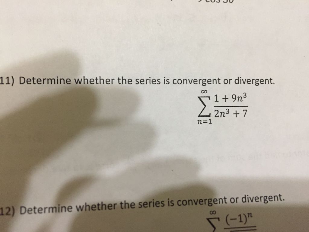 Solved Determine whether the series is convergent or | Chegg.com