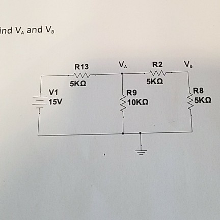 Solved Find V_A and V_B | Chegg.com
