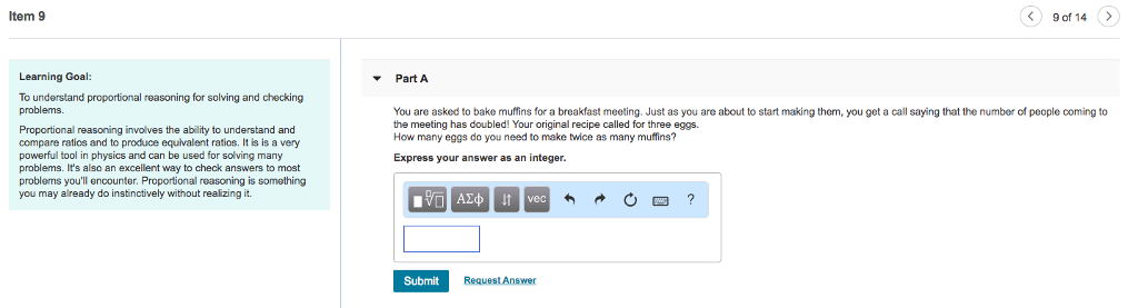 Solved Item 9 く) 90114 > Learning Goal: Part A To understand | Chegg.com