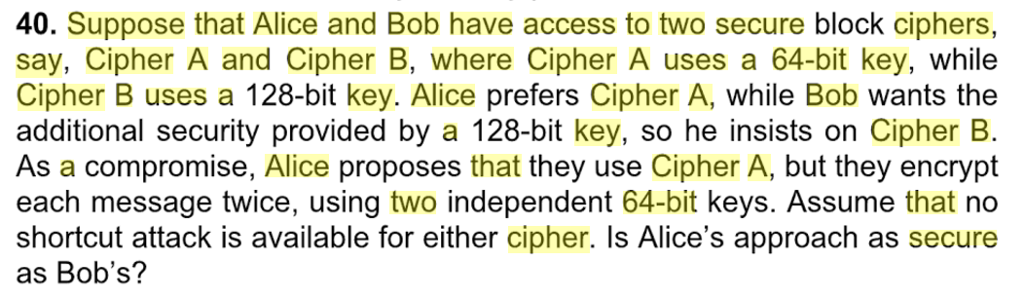 Solved Suppose that Alice and Bob have access to two secure | Chegg.com