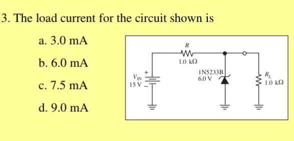 Solved What is the zener impedance if the zener diode | Chegg.com