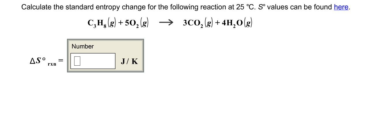 Solved Calculate the standard entropy change for the | Chegg.com