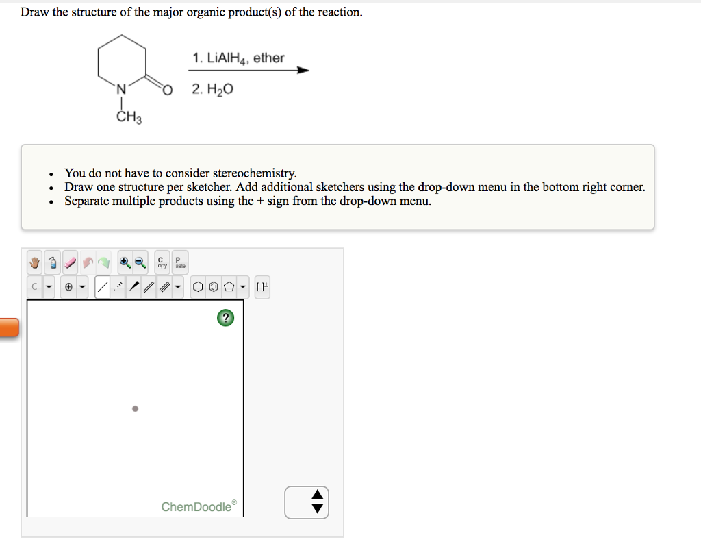 Solved Draw the structure of the major organic product(s) of | Chegg.com