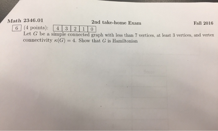 Solved Let g be a simple connected graph with less than 7 | Chegg.com