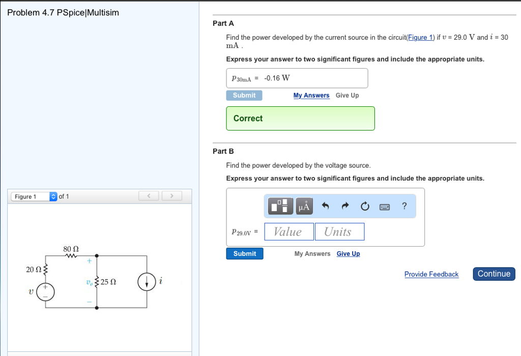 Solved Find the power developed by the current source in | Chegg.com