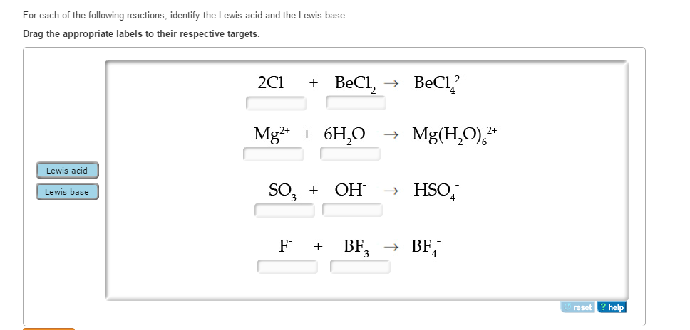 Solved For each of the following reactions, identify the | Chegg.com