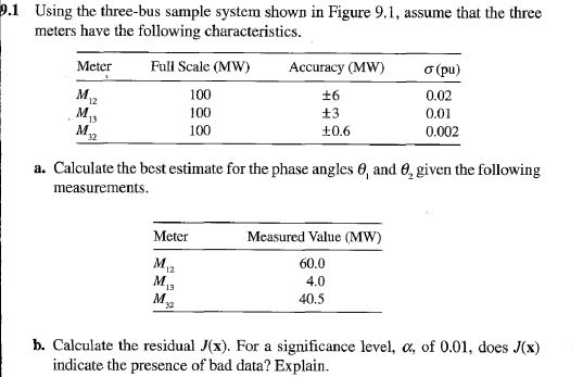 Solved three-bus system | Chegg.com
