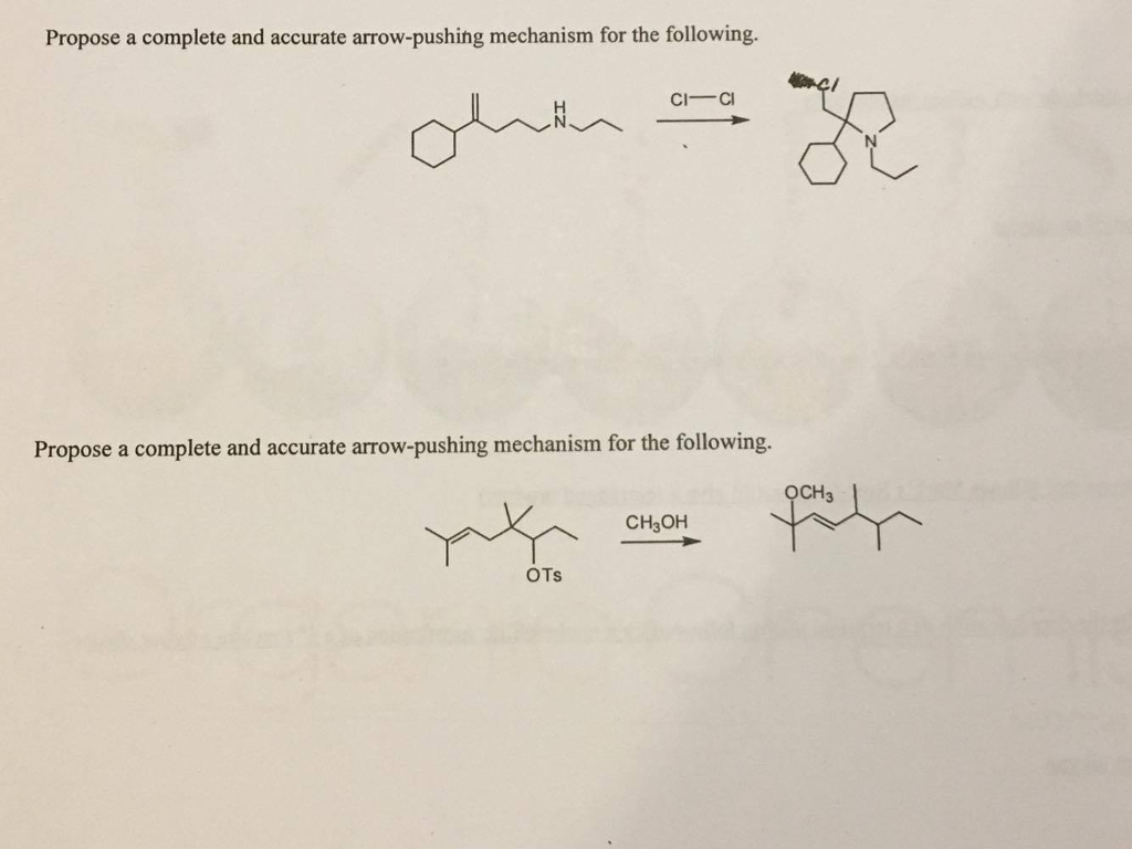 Solved OTs Fill in the missing reagents on the arrow in the | Chegg.com