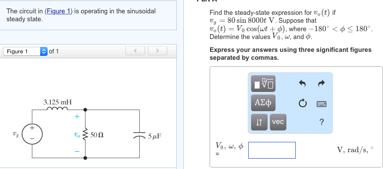 Solved The circuit in (Figure 1) is operating in the | Chegg.com