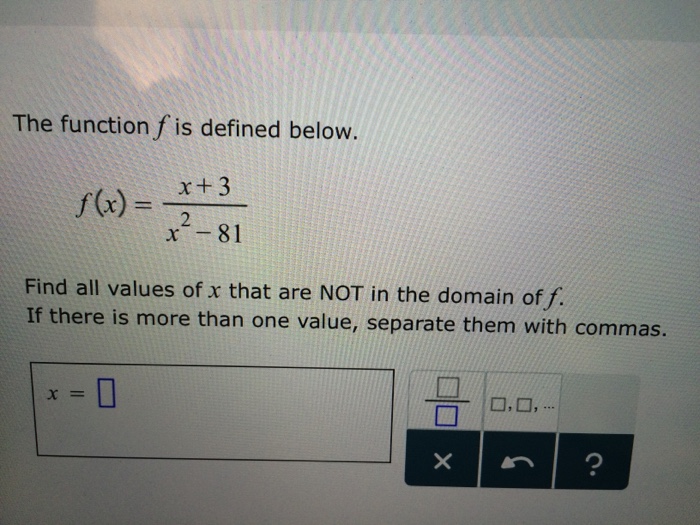 Solved The Function F Is Defined Below F X X 3 X 2