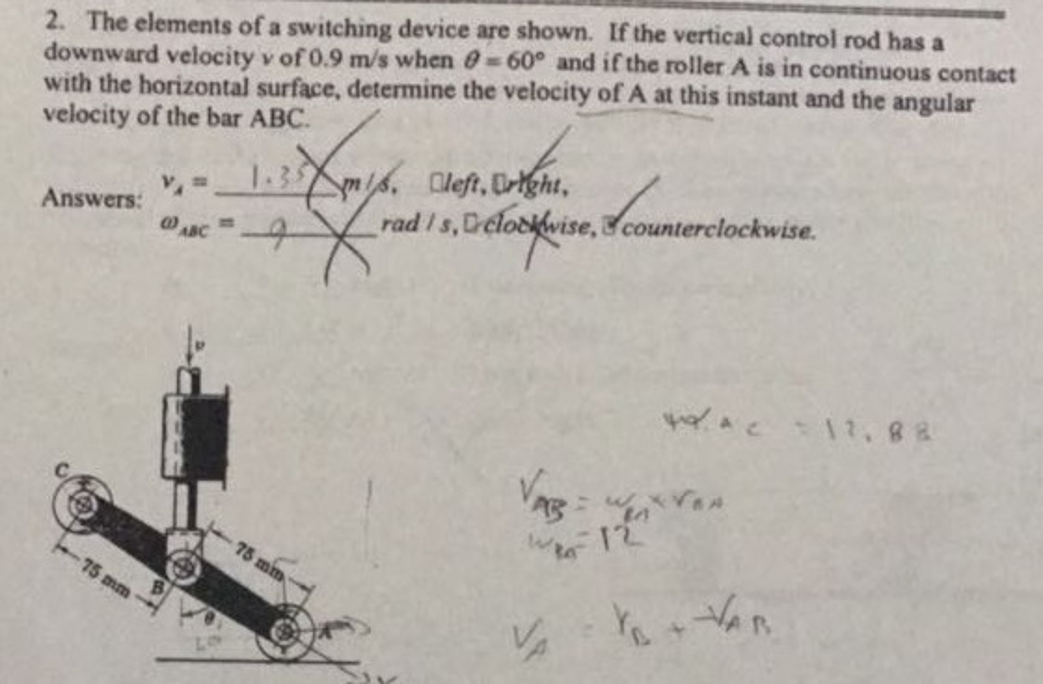 Solved The elements of a switching device are shown. If the | Chegg.com