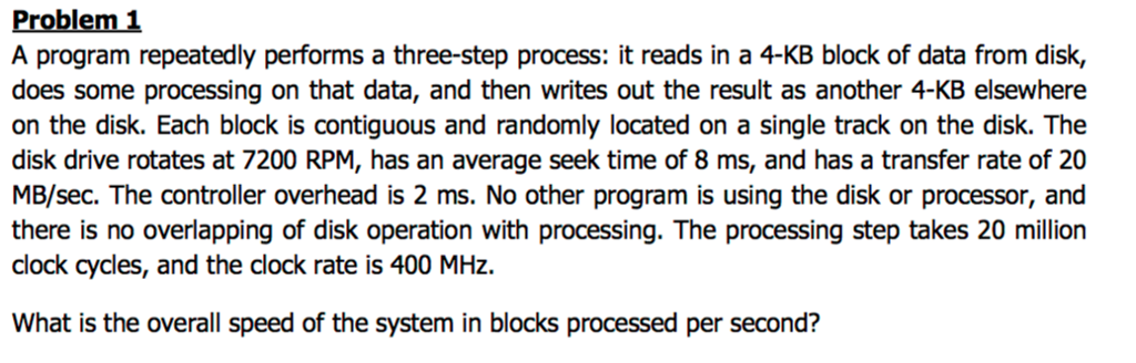 Solved A program repeatedly performs a three-step process: | Chegg.com