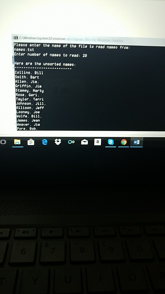Solved Concepts tested by the program: Working with arrays · | Chegg.com