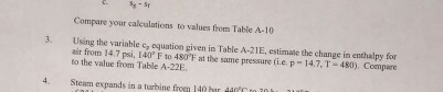 Solved Compare your calculations to values from Table A-10 | Chegg.com