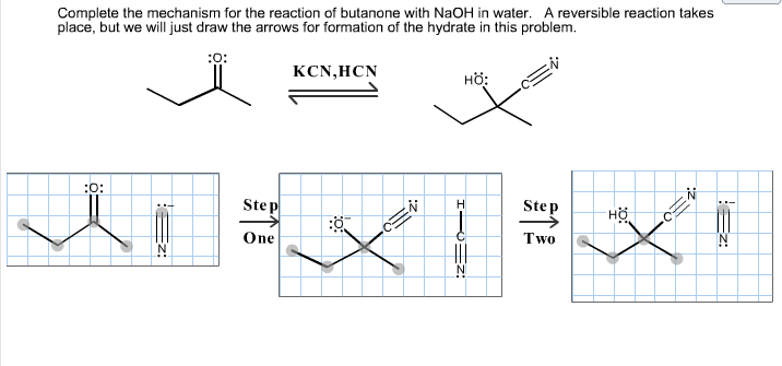 Solved Complete the mechanism for the reaction of butanone | Chegg.com