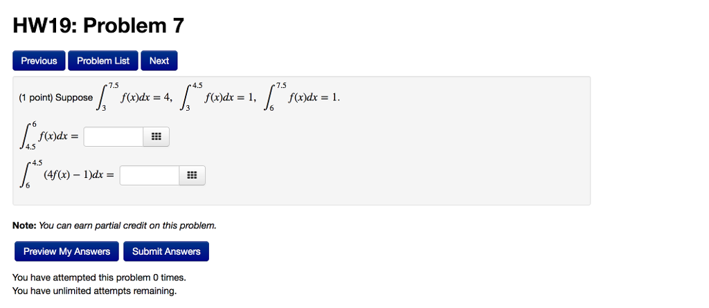 Solved HW19: Problem 6 Previous Problem List Next 1 point | Chegg.com