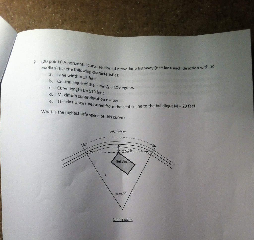 Solved 1. (10 points) An equal tangent vertical curve | Chegg.com