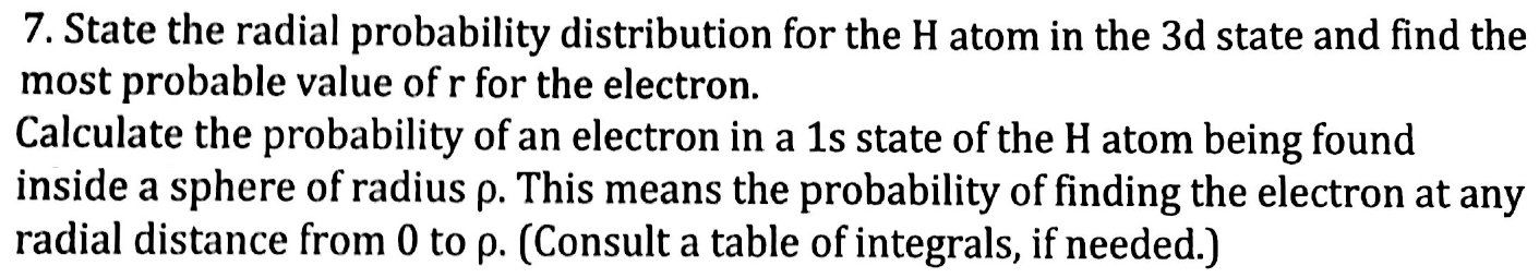 Solved State the radial probability distribution for the H | Chegg.com