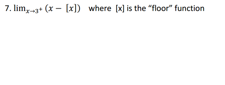 Solved Evaluate the following limits: lim_x rightarrow 3^+ | Chegg.com