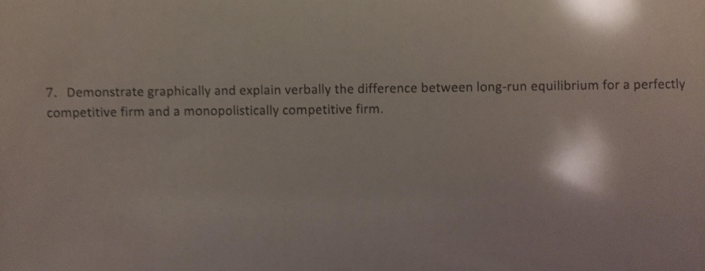 Solved Demonstrate graphically and explain verbally the | Chegg.com