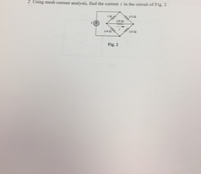 Solved Using mesh current analysis, find the current i in | Chegg.com