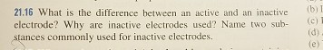 Solved What is the difference between an active and an | Chegg.com
