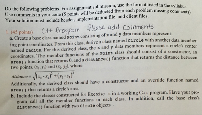 Solved Do the following problems. For assignment submission, | Chegg.com