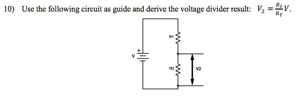 Solved Use the following circuit as guide and derive the | Chegg.com