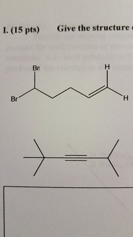 Solved I. (15 pts) Give the structure Bn Br | Chegg.com