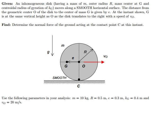 Planar Rigid Body Kinetics: (Euler's/Newton | Chegg.com