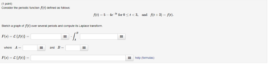 Solved Consider the peniodic function f (t) defined as | Chegg.com