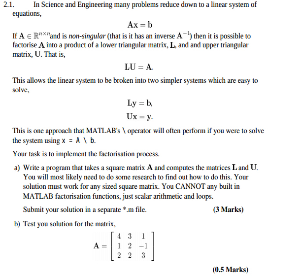 In Science and Engineering many problems reduce down | Chegg.com