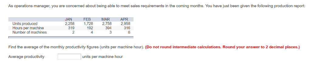 Solved As operations manager, you are concerned about being | Chegg.com