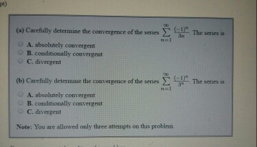 Solved Carefully determine the convergence of the series | Chegg.com