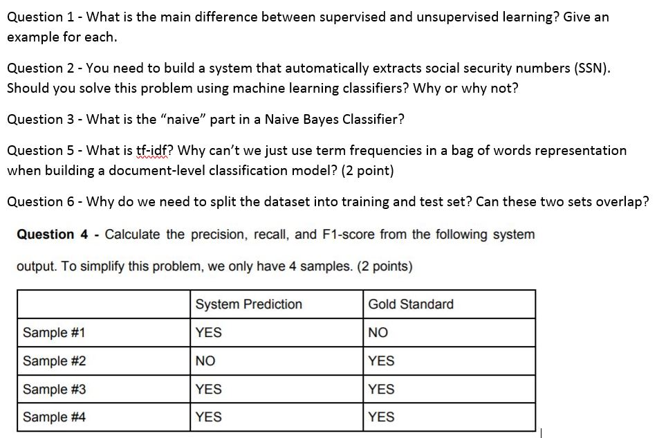 Solved Question 1 - What is the main difference between | Chegg.com