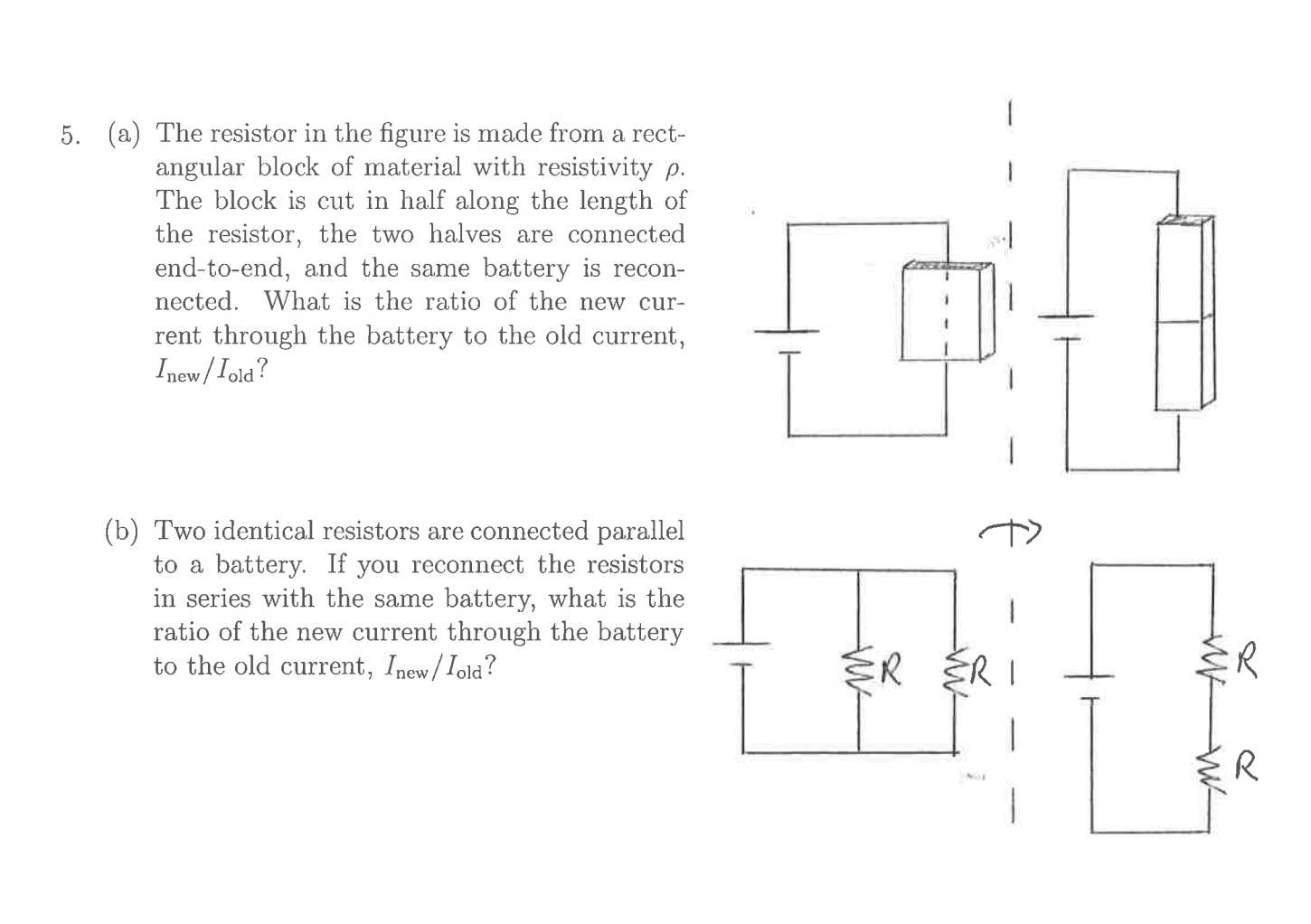 Solved The resistor in the figure is made from a rectangular | Chegg.com