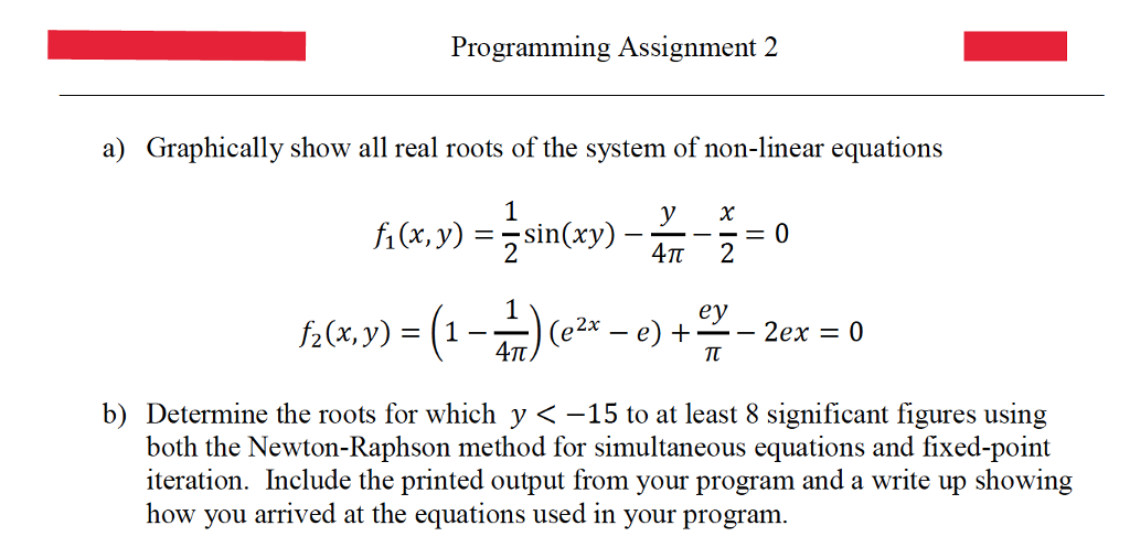 Solved Graphically show all real roots of the system of | Chegg.com