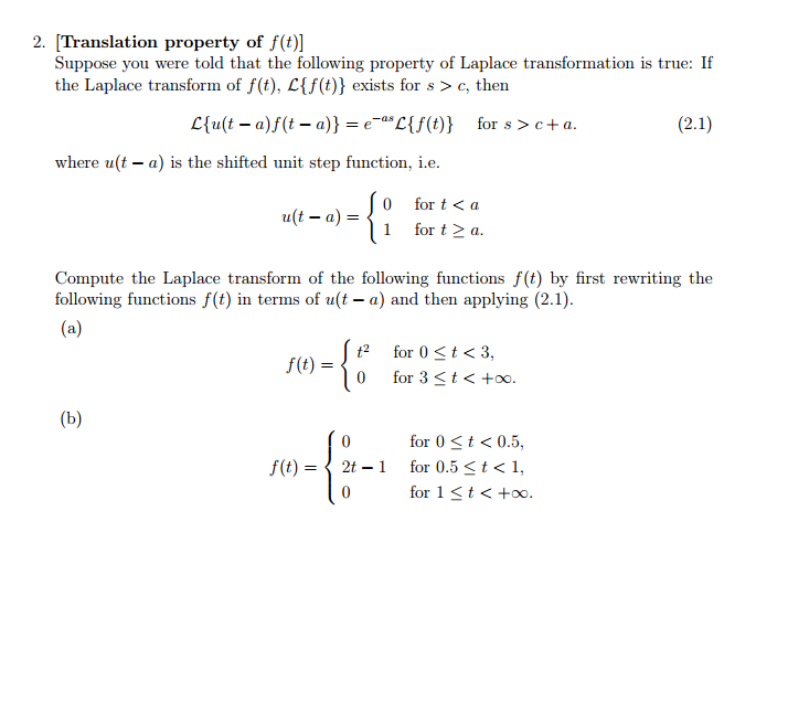 Suppose you were told that the following property of | Chegg.com