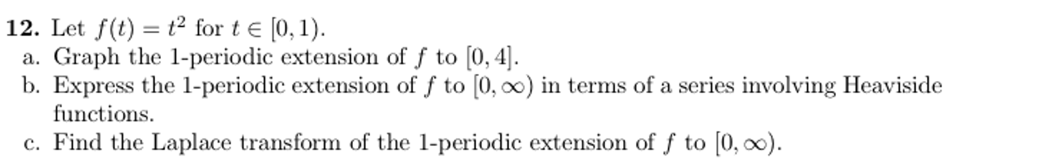 Solved LAPLACE TRANSFORM #12: Please show work #14 B | Chegg.com
